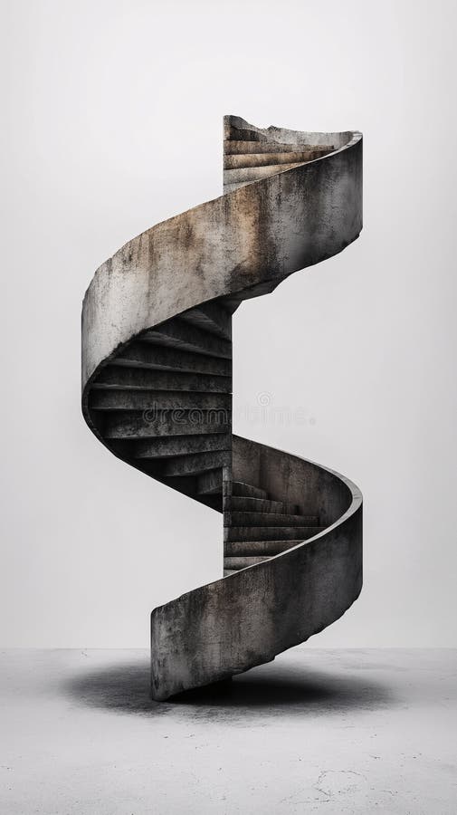 Concrete Spiral: Ascending Design in Stark Studio Stock Illustration ...