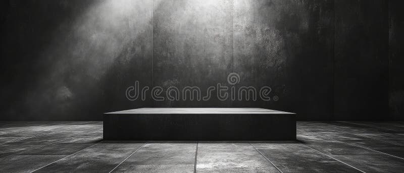 Concrete Stage for Product Presentation Backdrop Stock Illustration ...