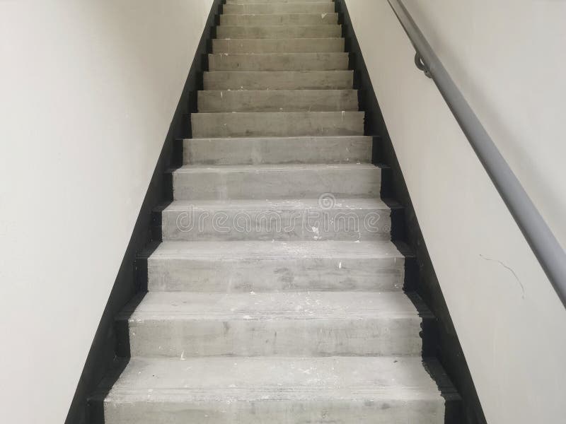 Concrete Stair step stock photo. Image of room, building - 274478386