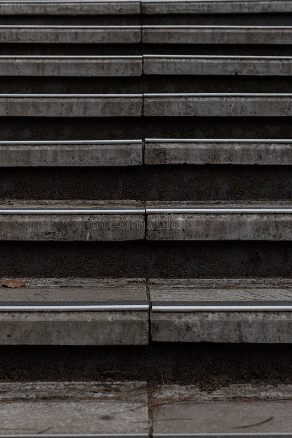 Concrete Stair Texture in Perspective Stock Photo - Image of sunlight ...