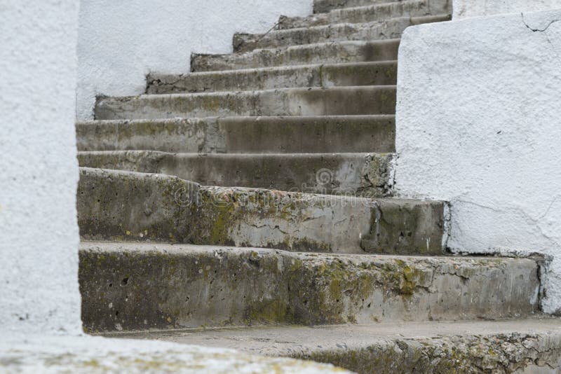 Concrete Staircase Going Up Stock Image - Image of outside ...