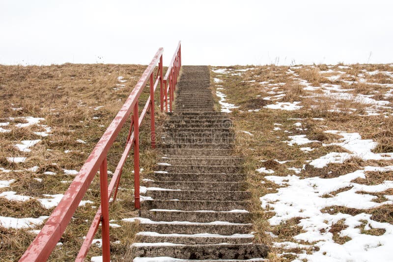 Stairs to cold stock photo. Image of decayed, dangerous - 24417366