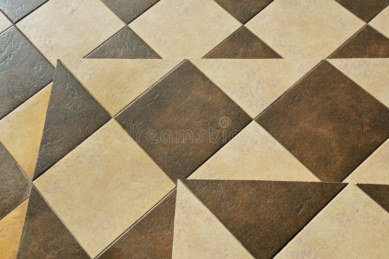 The Concrete Stairs are Decorated with Ceramic Tiles Stock Photo ...