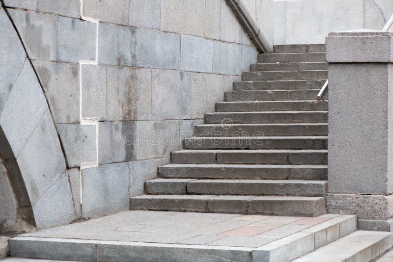 Concrete Stairs Leading Up To the Exit Stock Image - Image of empty ...