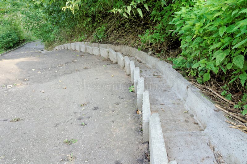 Concrete Step Flow for the Flow of Rainwater Along a Very Steep Asphalt ...
