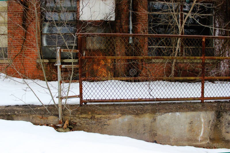 Rusty Steps of Abandoned Building Stock Photo - Image of condemned ...