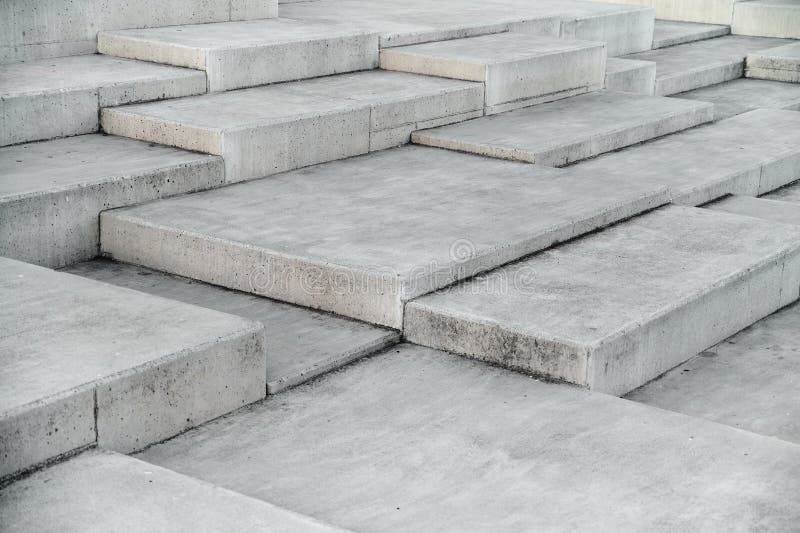Concrete Steps Create Geometric Design in an Urban Landscape during ...