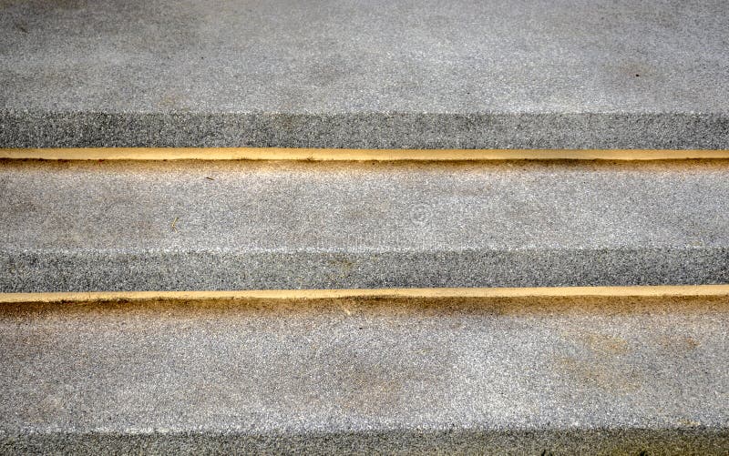 Concrete Steps with Defined Horizontal Lines and Gray Granular Texture ...