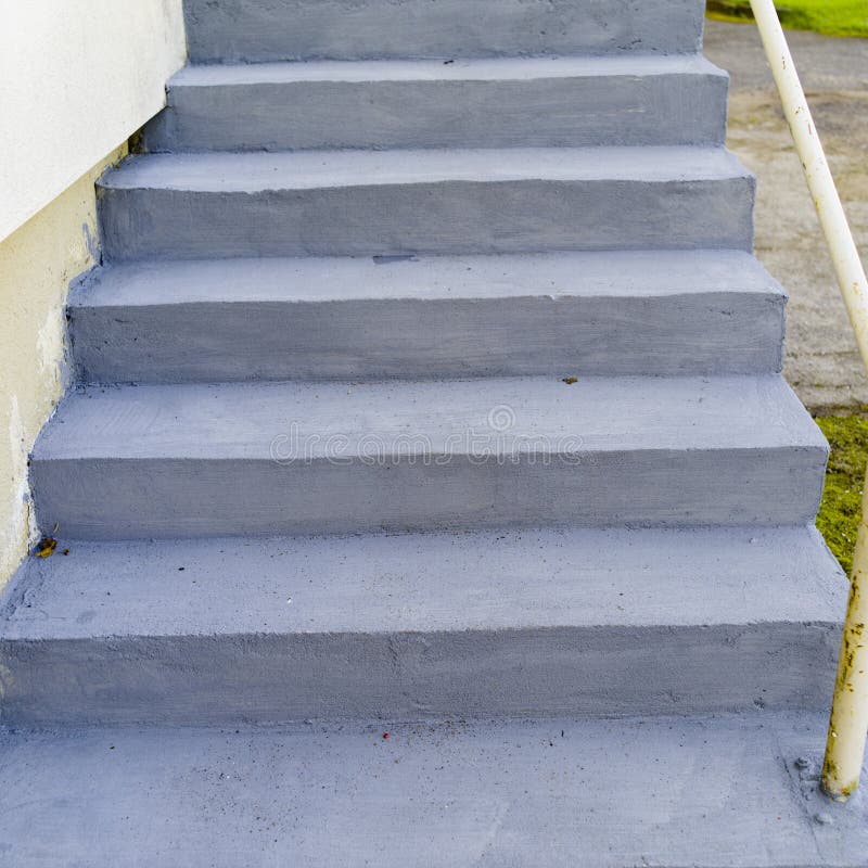 Concrete steps of a house stock photo. Image of concrete - 177887174