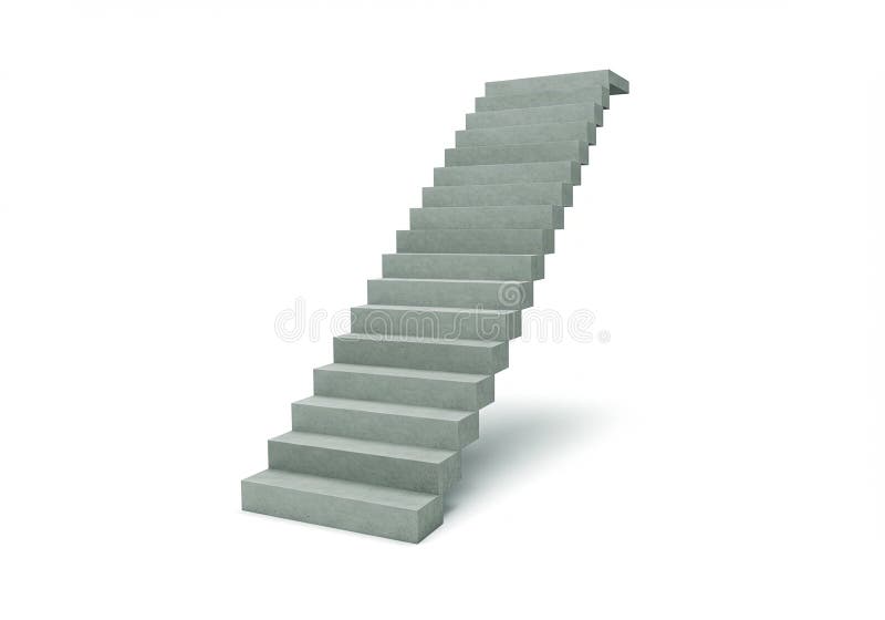 Concrete Steps Leading Upward, Symbolizing Growth and Challenge Stock ...