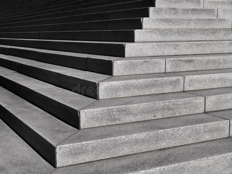 Concrete Steps with Shadow and Shape Stairs Stock Image - Image of wall ...