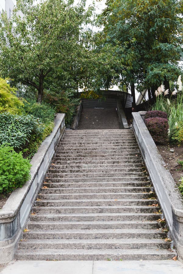 Concrete Steps in City stock photo. Image of staircase - 101970194