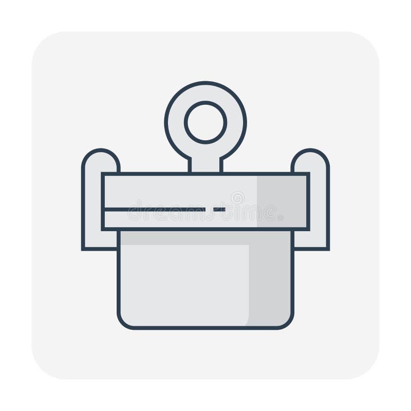 Concrete testing icon stock vector. Illustration of industry - 171290507