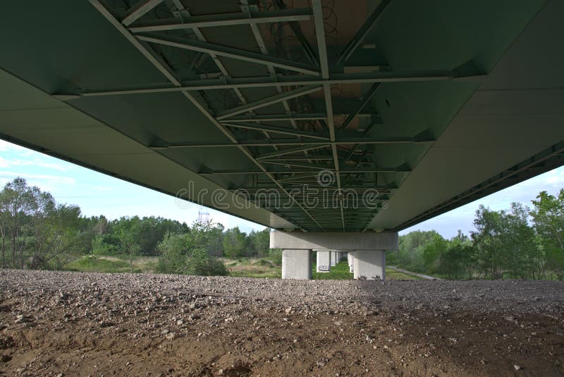 Concrete Structural Elements of the Bridge. Concrete Pylons of the ...