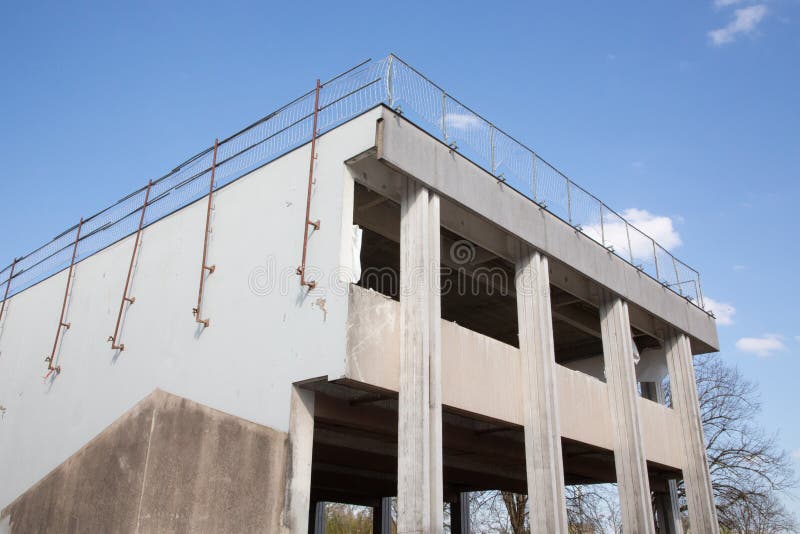 Concrete Structure Beam Column Slab Epoxy Floor Construction Site ...