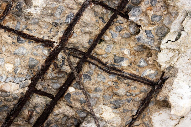 Concrete structure decay stock photo. Image of cement - 141364536