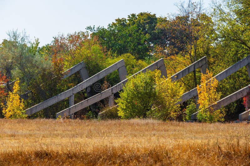 The Concrete Structures of the Stands of the Unfinished Stadium are ...