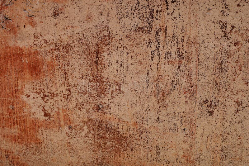Concrete Surface with Rust Stains from Steel Stock Image - Image of ...