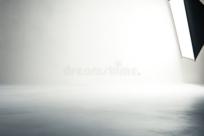 Concrete Surface Studio Background with Realistic Lighting and Ample ...