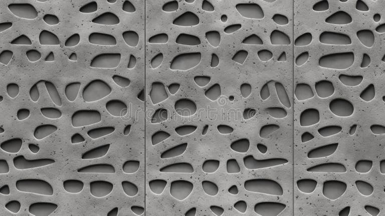 The Concrete Surface is Textured and Patterned with Repeating Tile ...