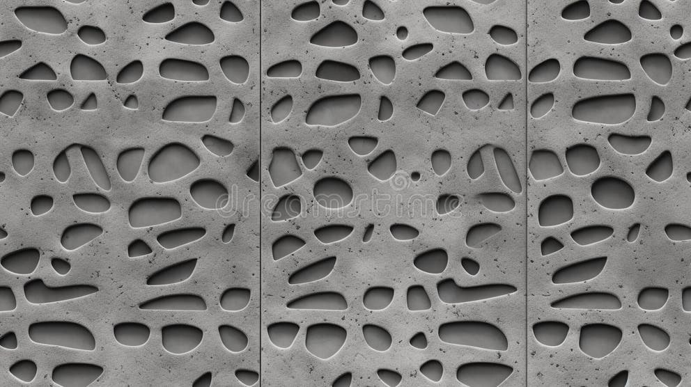 The Concrete Surface is Textured and Patterned with Repeating Tile ...