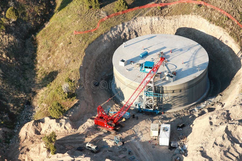 Buried Oil Tank Removed stock image. Image of corrosion - 63965497