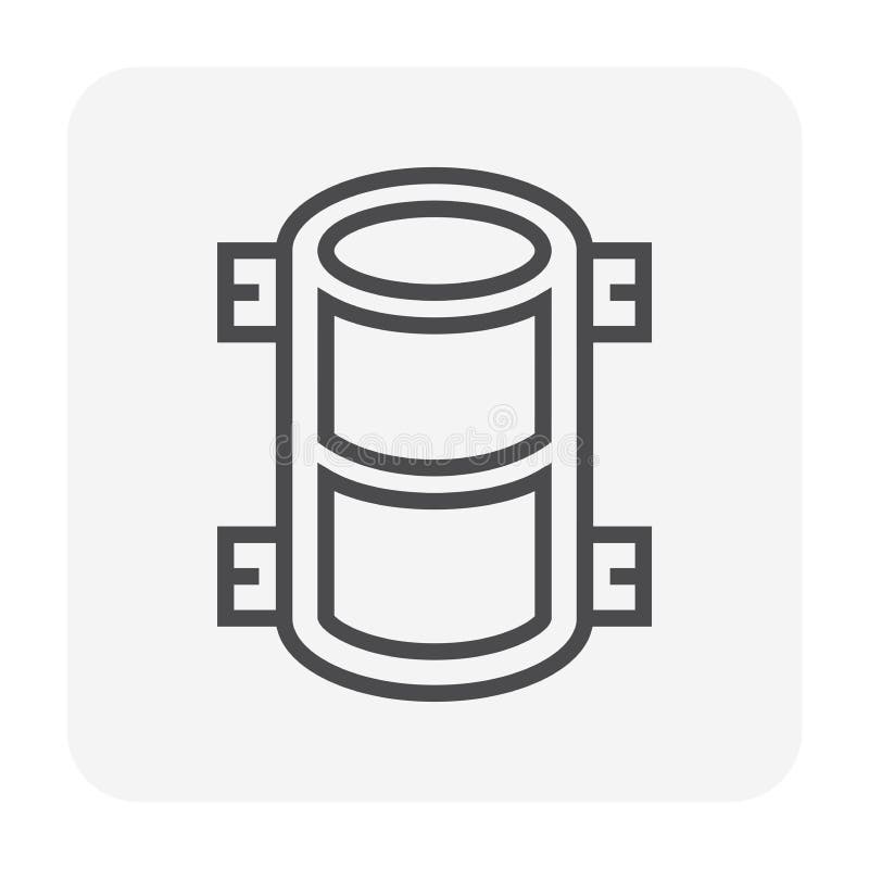 Concrete testing icon stock vector. Illustration of crash - 154148603