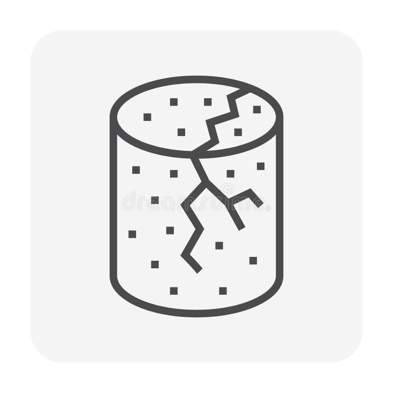 Concrete testing icon stock vector. Illustration of block - 160875370