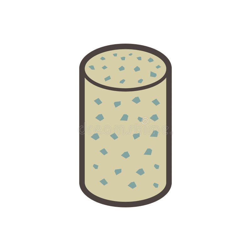 Concrete testing icon stock vector. Illustration of examination - 187484000