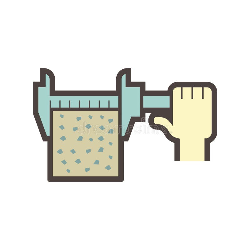 Concrete testing icon stock vector. Illustration of concrete - 187772724