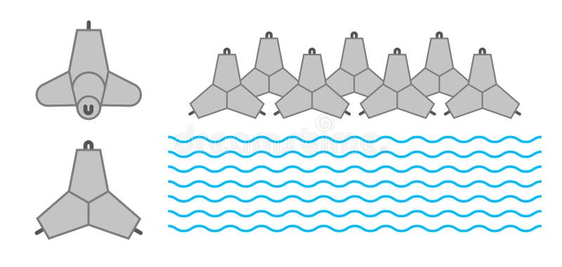 Tetrapods Barrier Stock Illustrations – 22 Tetrapods Barrier Stock ...