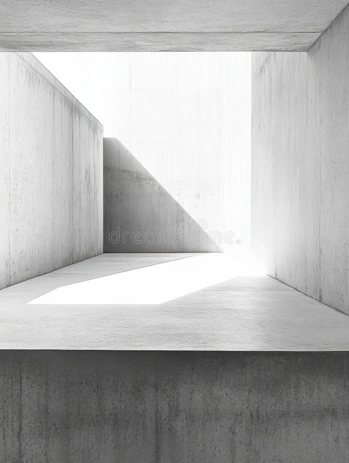 Concrete Texture Background with Minimalist Design and Natural Light ...