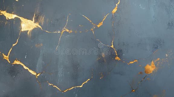 Concrete Texture with Brushed Gold Plated Surface for Luxurious Design ...