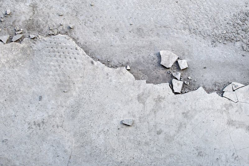 Concrete Texture with Cracks and Fragments Stock Image - Image of ...