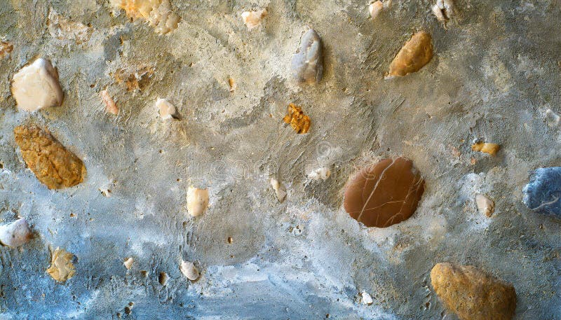 Concrete Texture with Small Stones Parts Inside Stock Illustration ...