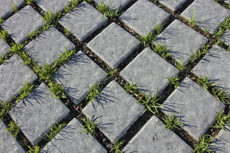 Concrete tiles on ground stock photo. Image of composition - 193262676