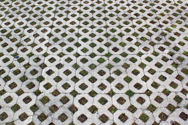 Concrete Tiles - Street Pavement Pattern Stock Image - Image of ...