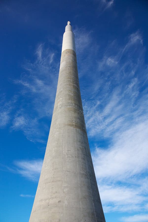 Concrete tower stock image. Image of clouds, urban, monument - 18420819