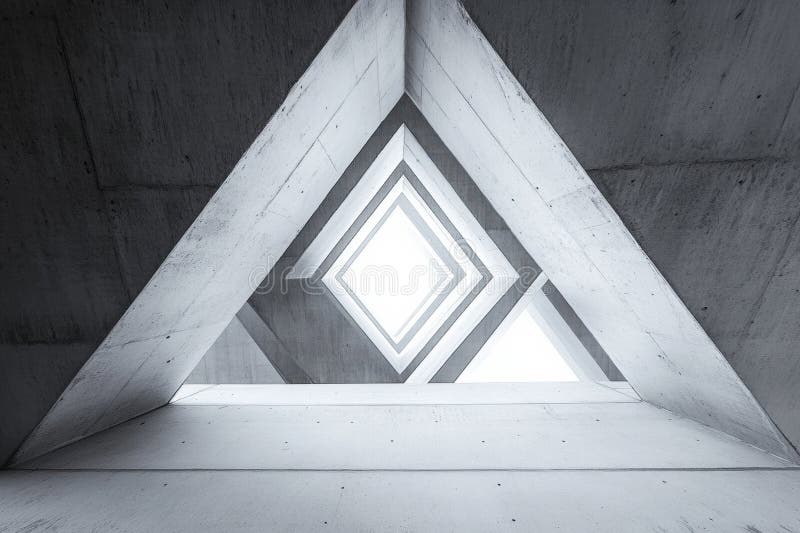 Geometric Exploration of Triangular Shapes in a Modern Architectural ...