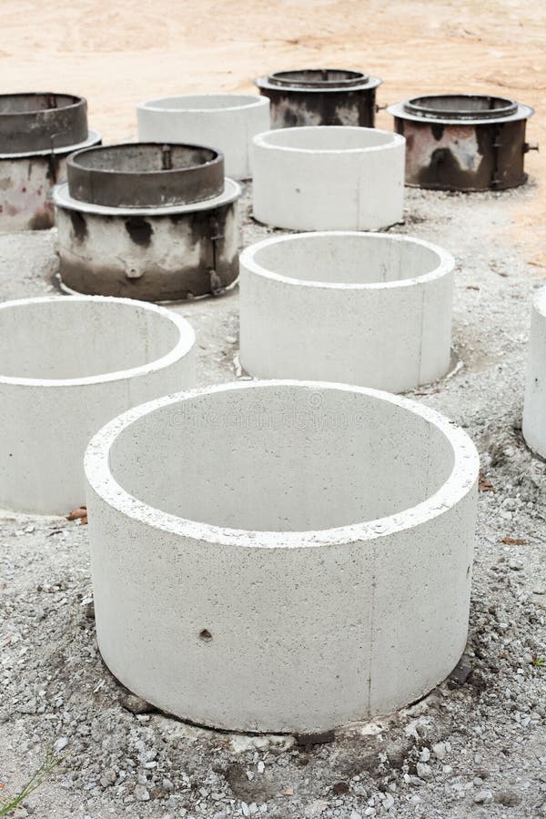 Concrete tubes stock photo. Image of build, drainage - 29476540