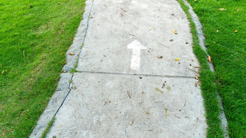 Concrete Walking Path Slabs Stock Image - Image of concrete, detroit ...