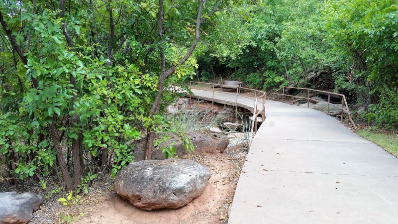 Walkway over freeway stock photo. Image of rail, pedestrian - 63626094