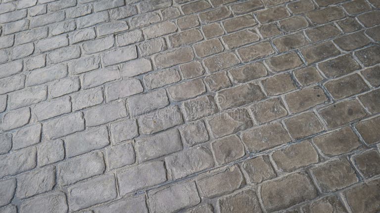 Concrete Walkway Texture Background with Alternating Brick Pattern ...