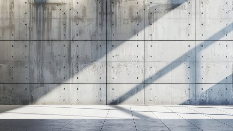 Concrete Wall Background, Abstract Modern Grey Space, Empty White Tiled ...