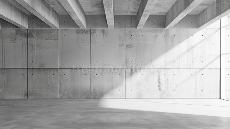Concrete Wall Background, Abstract Modern Grey Space, Empty White Tiled ...