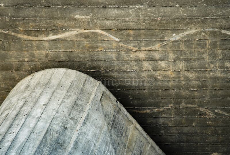 Concrete Wall with a Column Stock Image - Image of hall, architectural ...