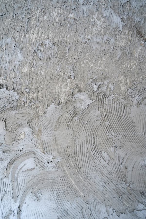 Gray Wall Glue Plaster Comb Surface Stock Image - Image of architecture ...