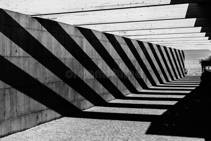 Concrete Wall with Deep Shadows Creating an Intricate Texture. Stock ...