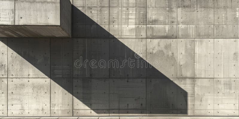 Concrete Wall and Floor with Diagonal Light and Shadow Pattern. Design ...