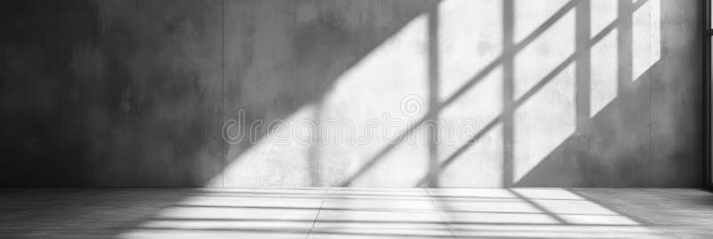 A Concrete Wall and Floor Featuring Light and Shadow Ideal for Use in ...